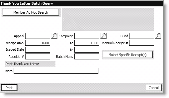 Receipt Validation window