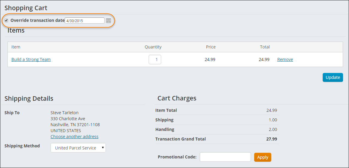 Backdating cash and check transactions