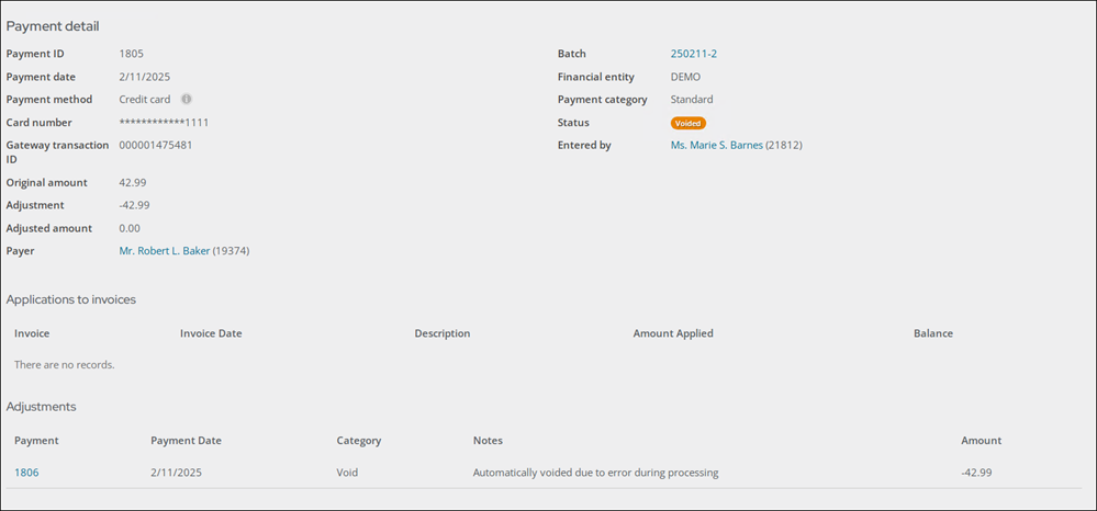 Understanding and reviewing failed or missing payments