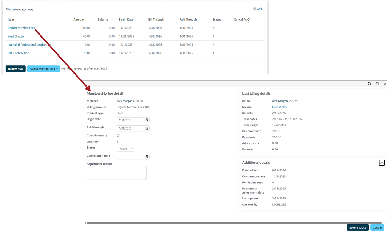 Understanding the billing dates