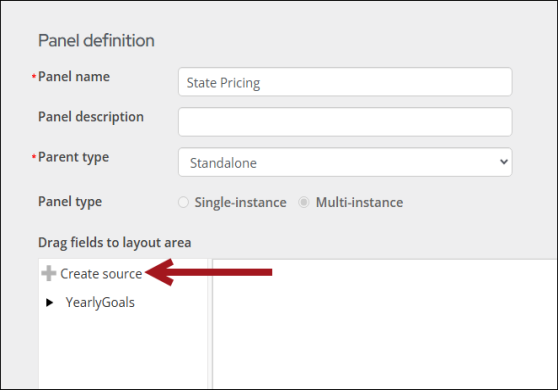 Creating panel sources