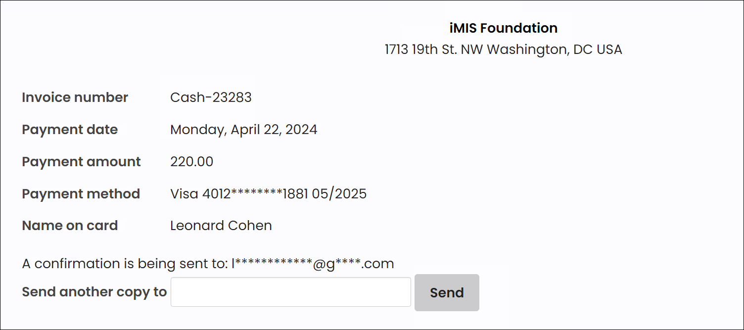 Payment Confirmation