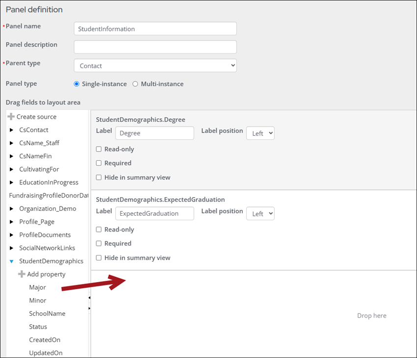 Creating panel sources
